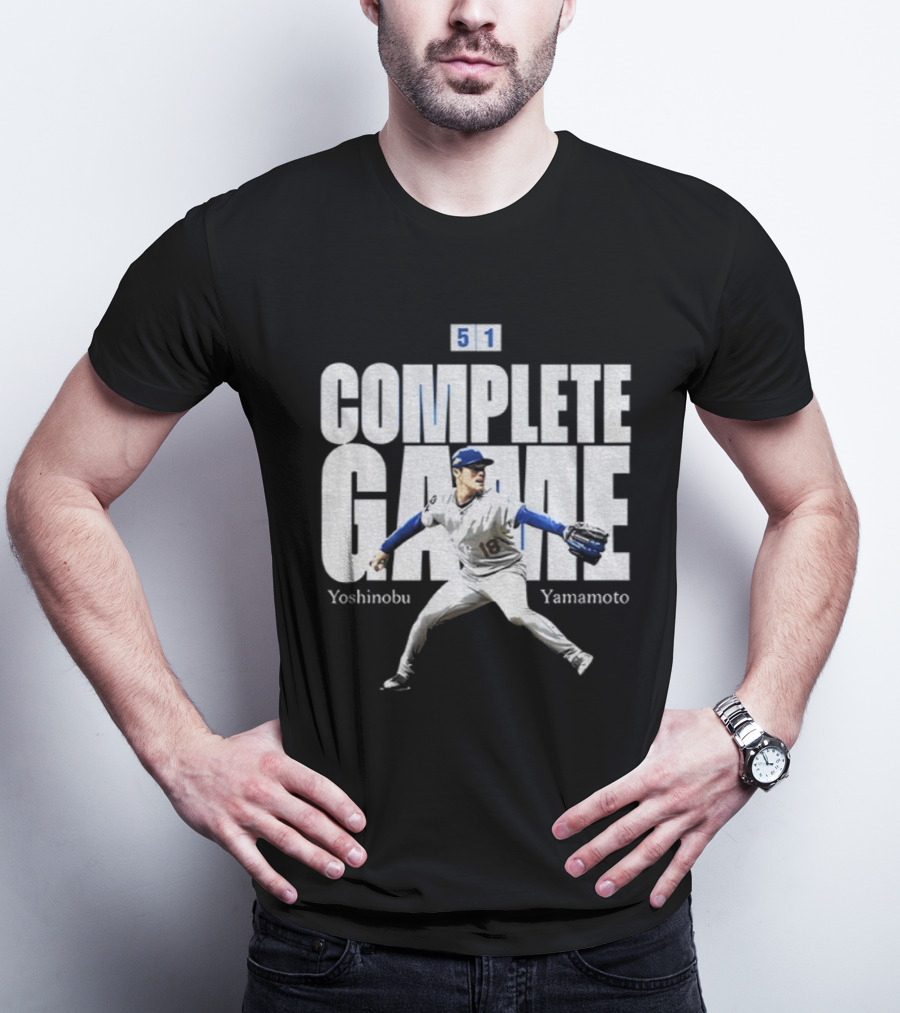 Yoshinobu Yamamoto Complete Game 5 1 Los Angeles MLB Baseball Player T-Shirt