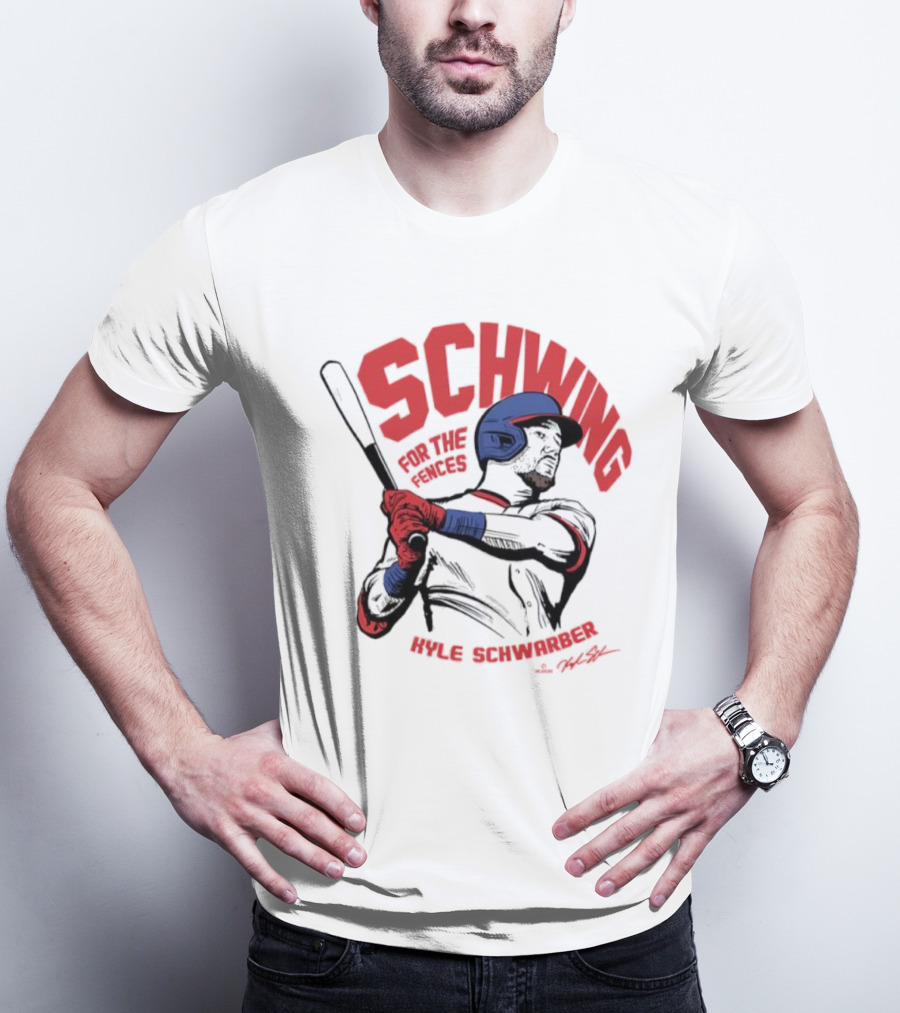 ```Schwing For The Fences Kyle Schwarber Philadelphia Signature Moment``` T-Shirt