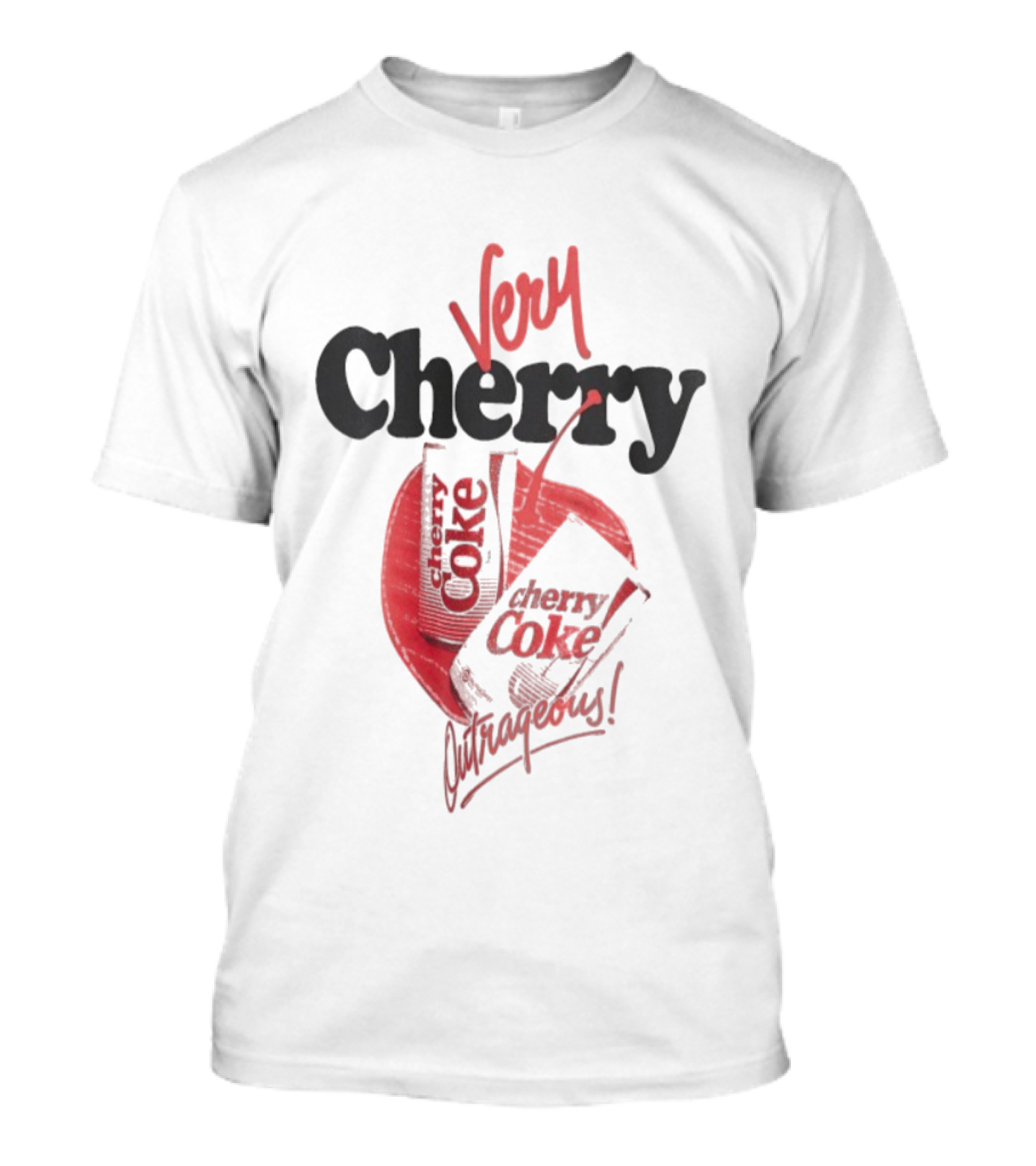 Very Cherry Coke Outrageous Vintage Soda Can Aesthetic T-Shirt
