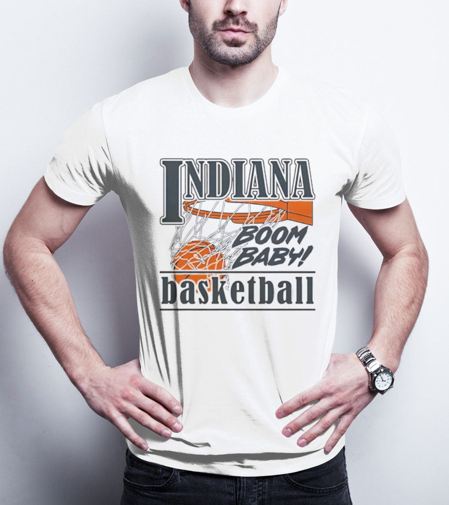Indiana Basketball Boom Baby Hoosiers Men’s Basketball T-Shirt