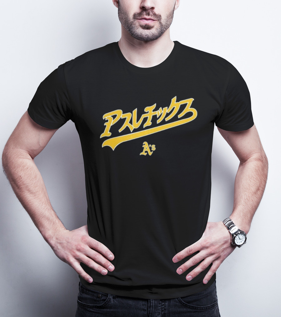 Athletics Hyperfly Katakana A's Gold Script T-Shirt