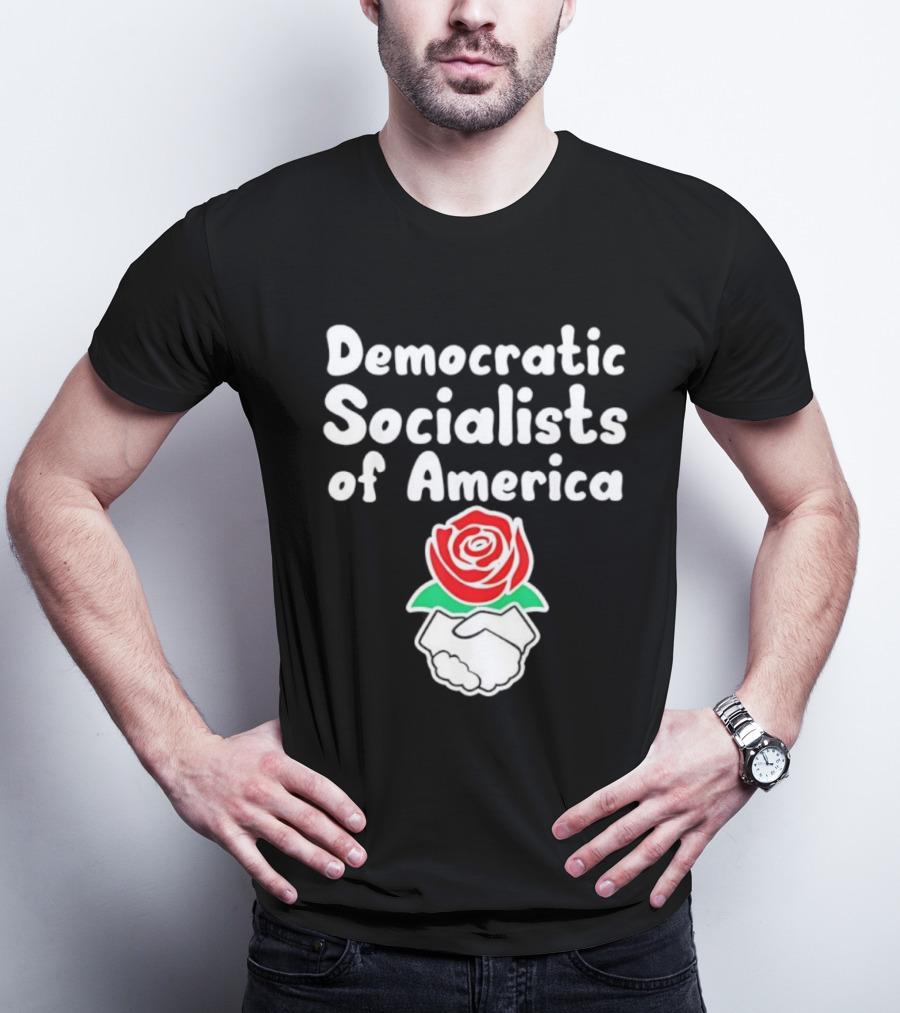 Democratic Socialists Of America Rose Emblem T-Shirt