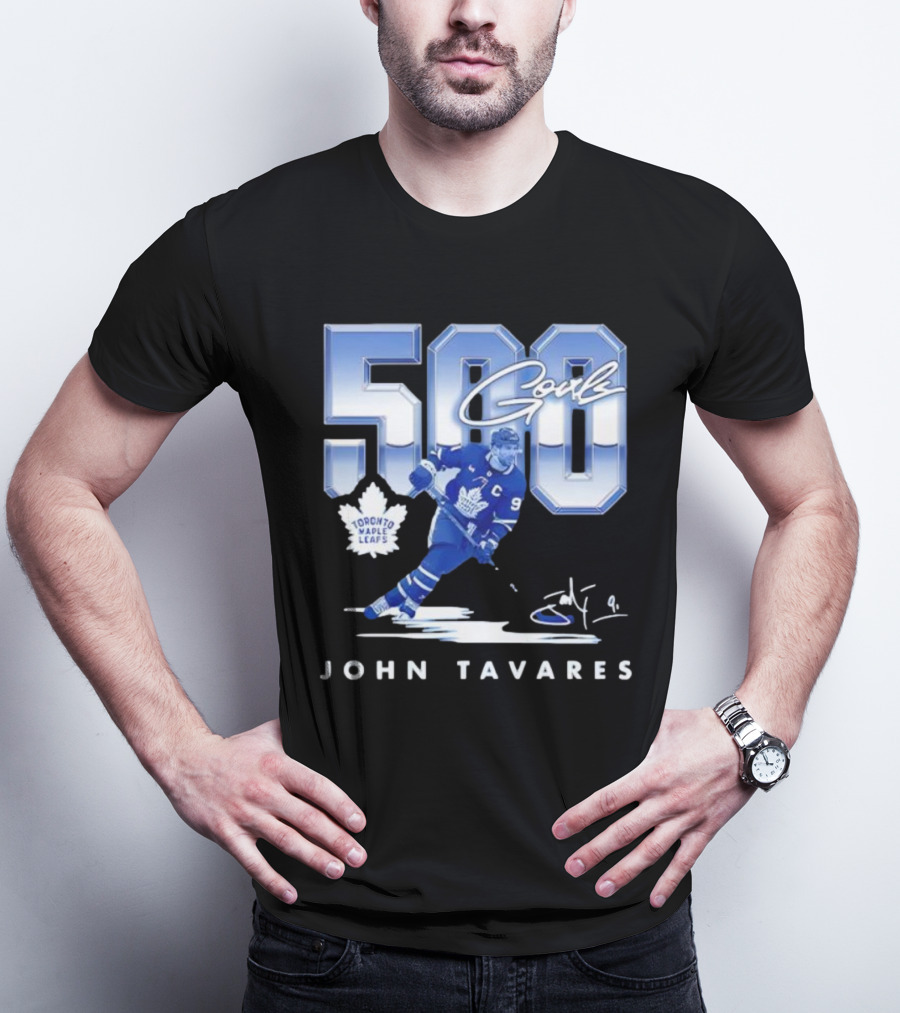 John Tavares Toronto Maple Leafs 500 Goals Milestone Celebration T-Shirt