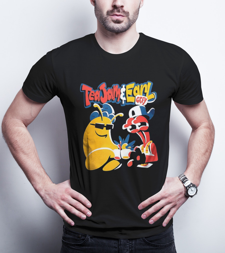 Tea Jam And Earl Grey Nostalgic Video Game Tribute T-Shirt