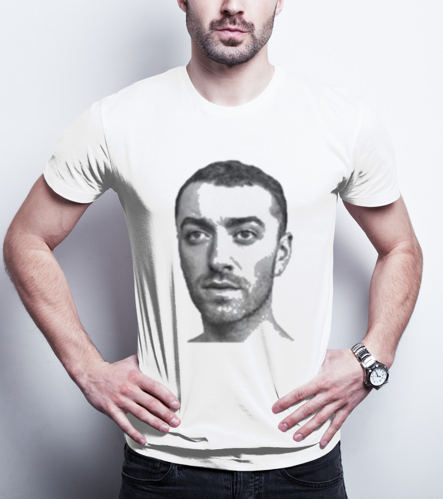 Sam Smith The Thrill Of It All Monochrome Portrait T-Shirt