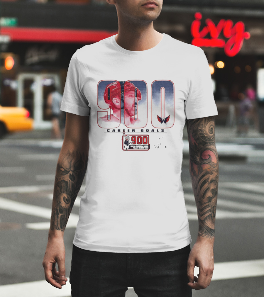 Washington Capitals Alexander Ovechkin 900 Career Goals T-Shirt