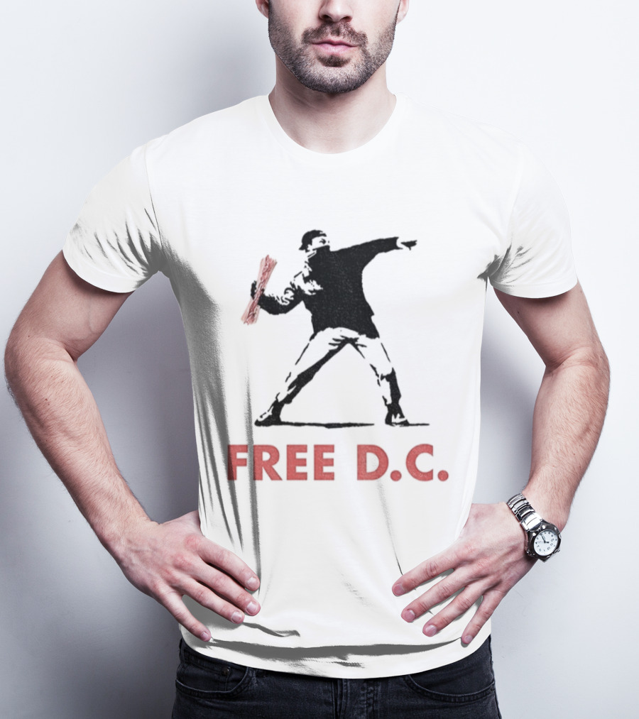 2025 Free D.C. Sandwich Guy Iconic Street Art Style T-Shirt