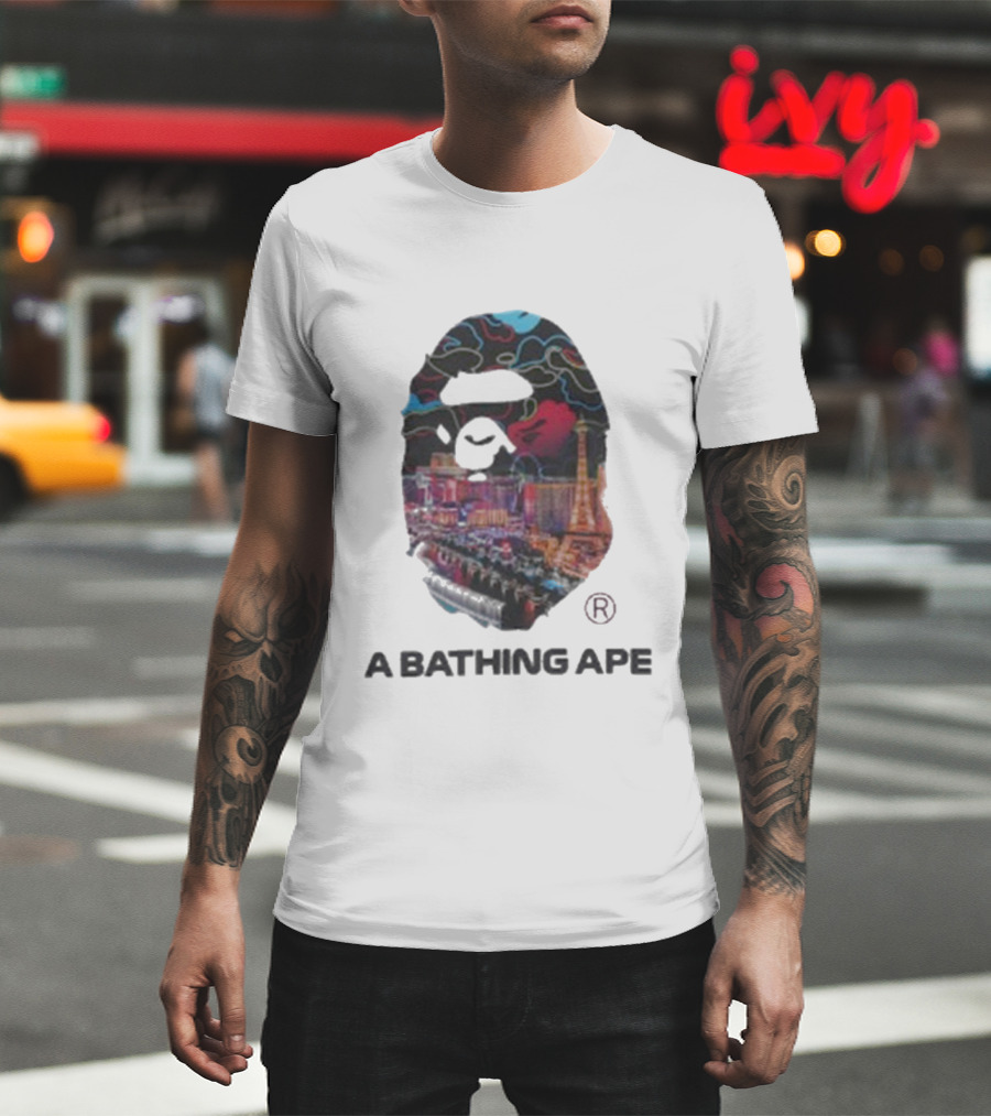 BAPE Formula 1 Las Vegas Grand Prix 2025 A Bathing Ape Collaboration T-Shirt