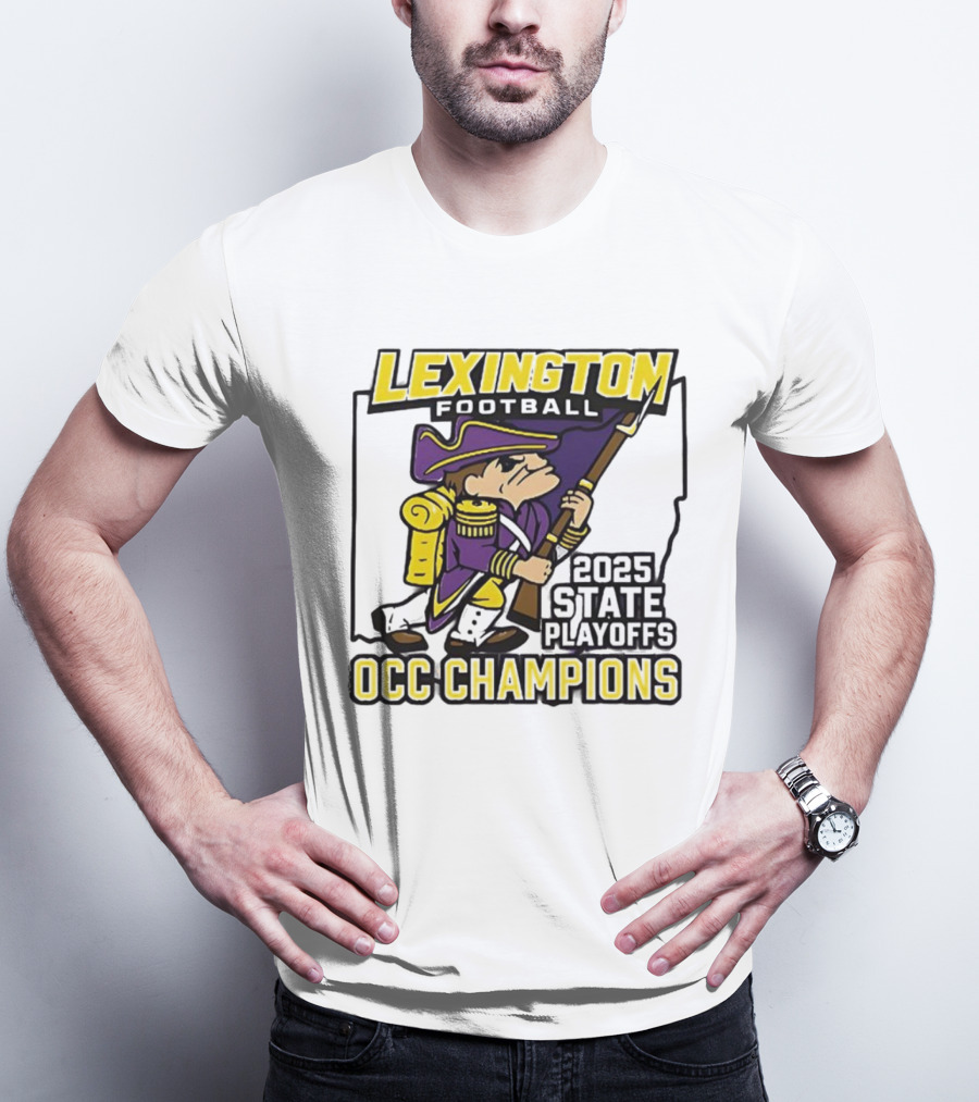 Lexington Football 2025 State Playoffs OCC Champions T-Shirt