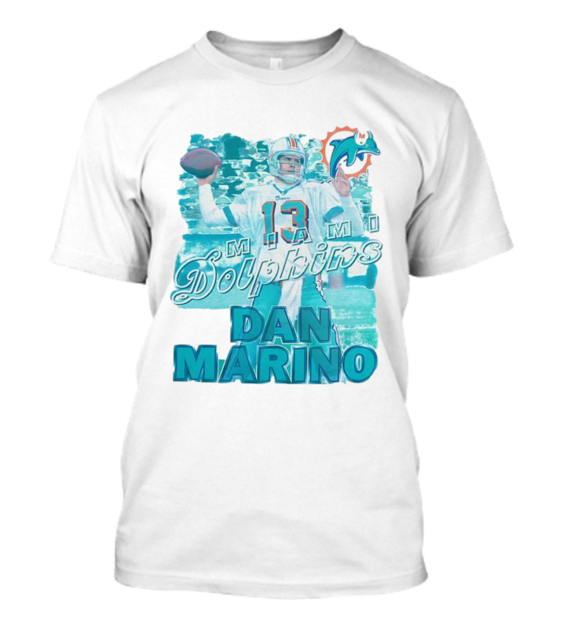 Dan Marino Miami Dolphins Football Number 13 MVP Retro T-Shirt
