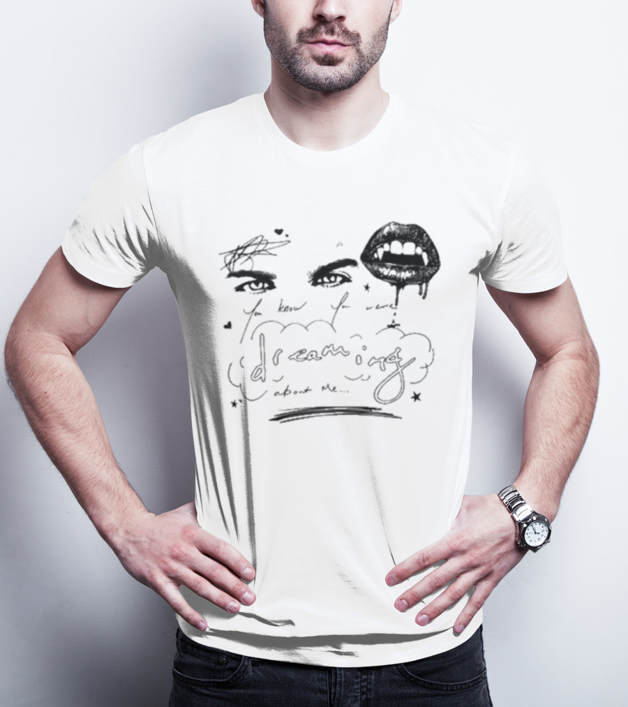 Ian Somerhalder Dreaming Romantic Eyes And Lips T-Shirt