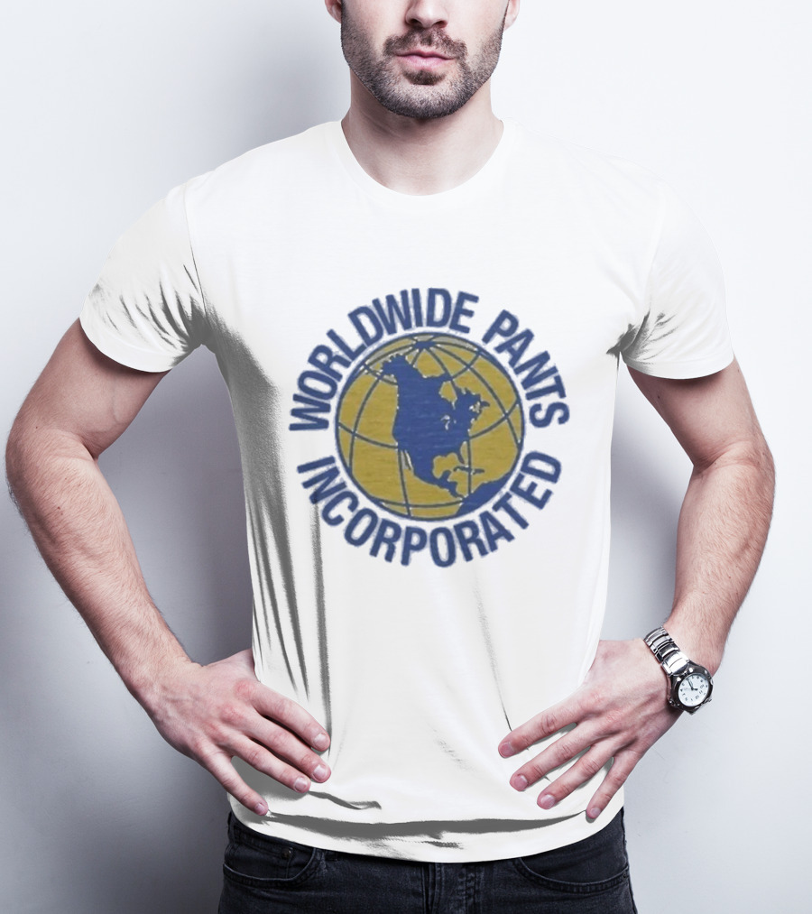 Worldwide Pants Incorporated Globe North America Map T-Shirt