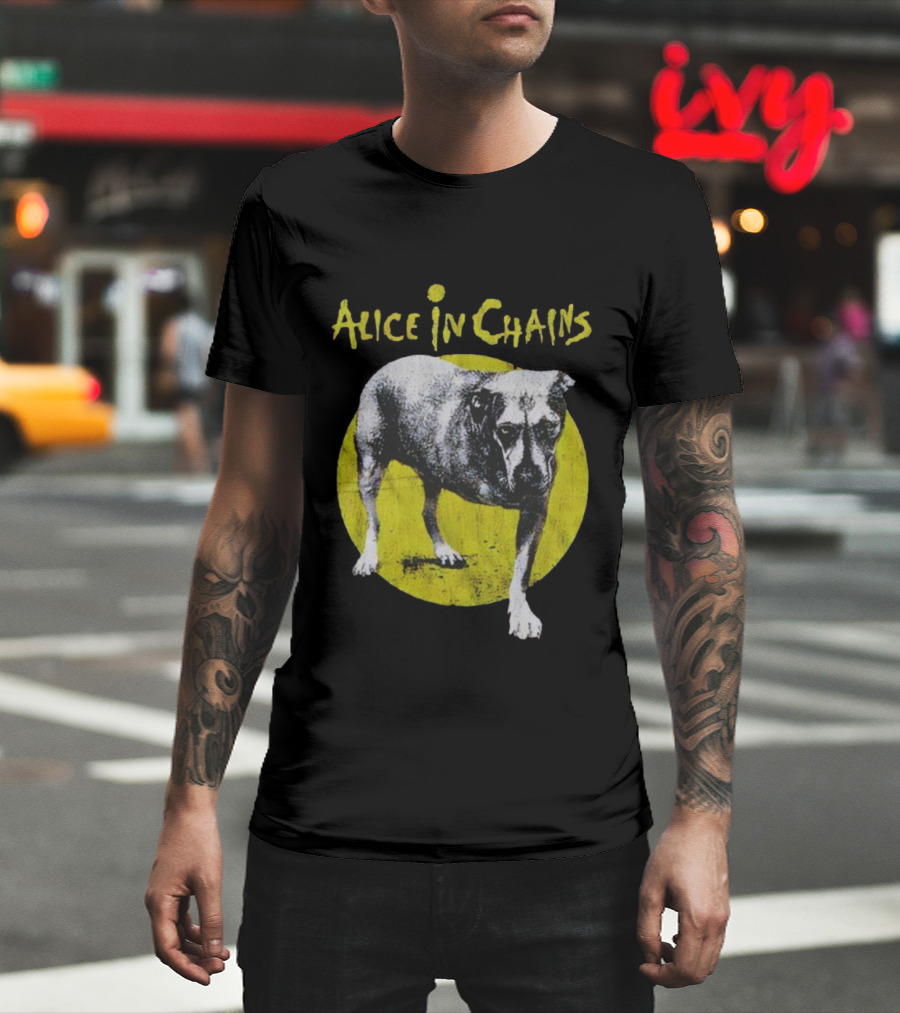 Alice In Chains Three-Legged Dog Iconic Band Logo T-Shirt