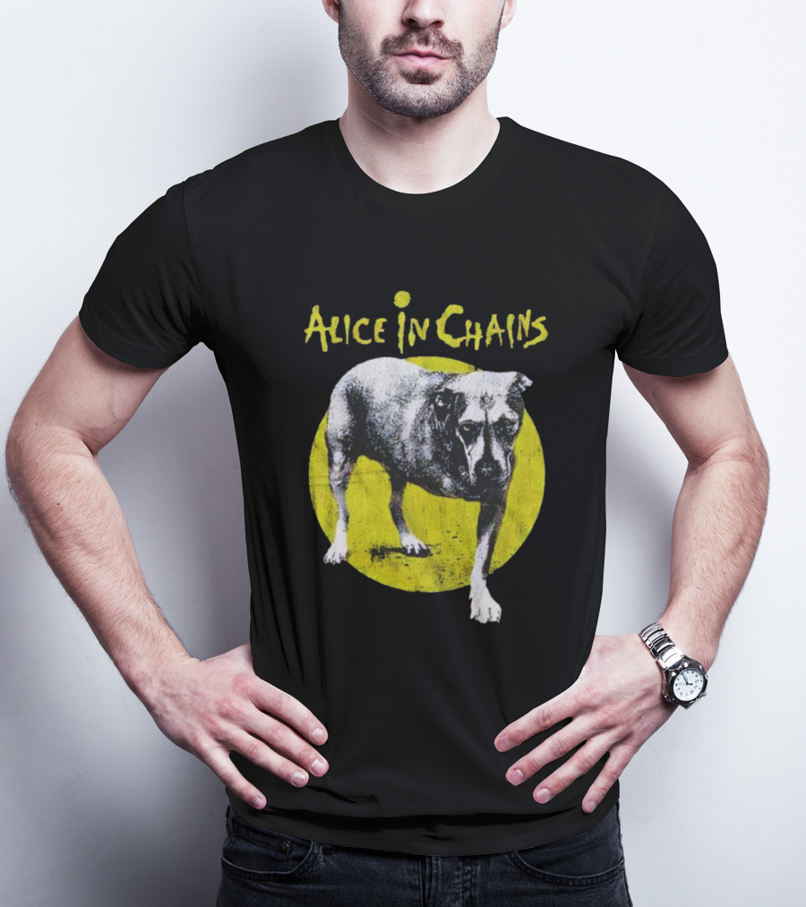 Alice In Chains Three-Legged Dog Iconic Band Logo T-Shirt