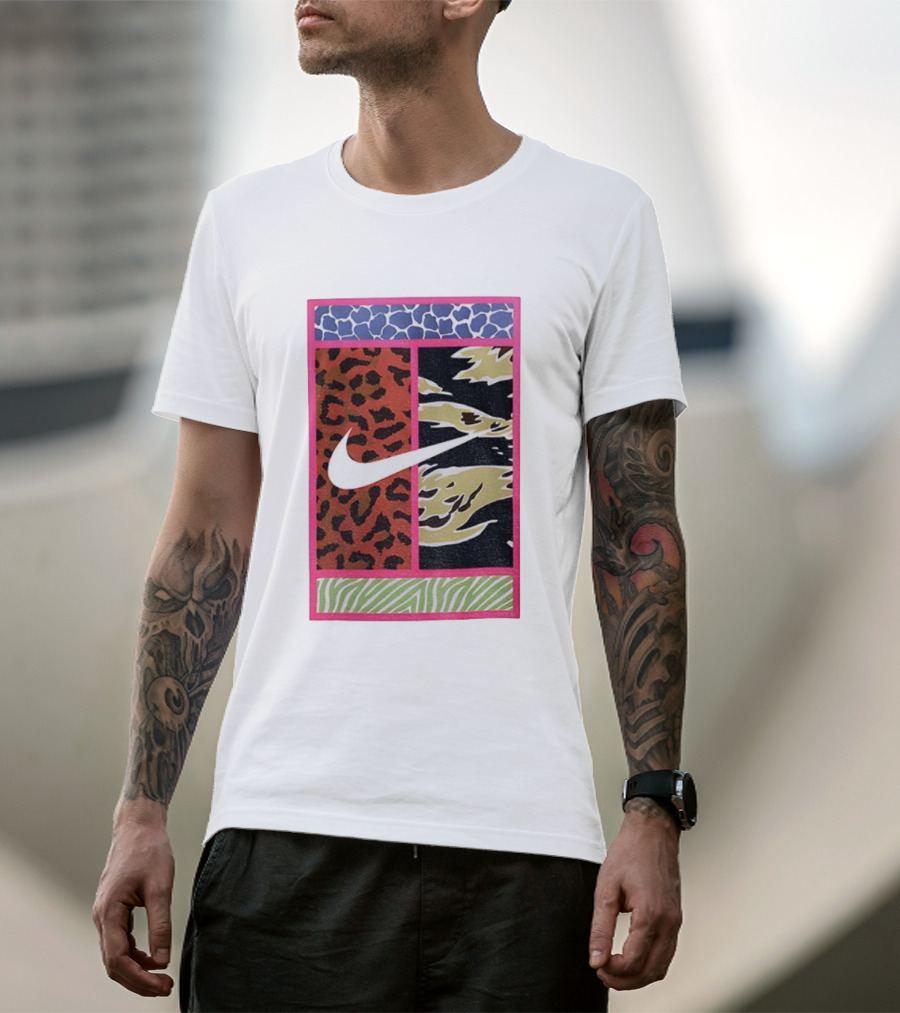 Carlos Alcaraz Nike Dri-FIT Court Swoosh Animal Print 갱스터 T-Shirt