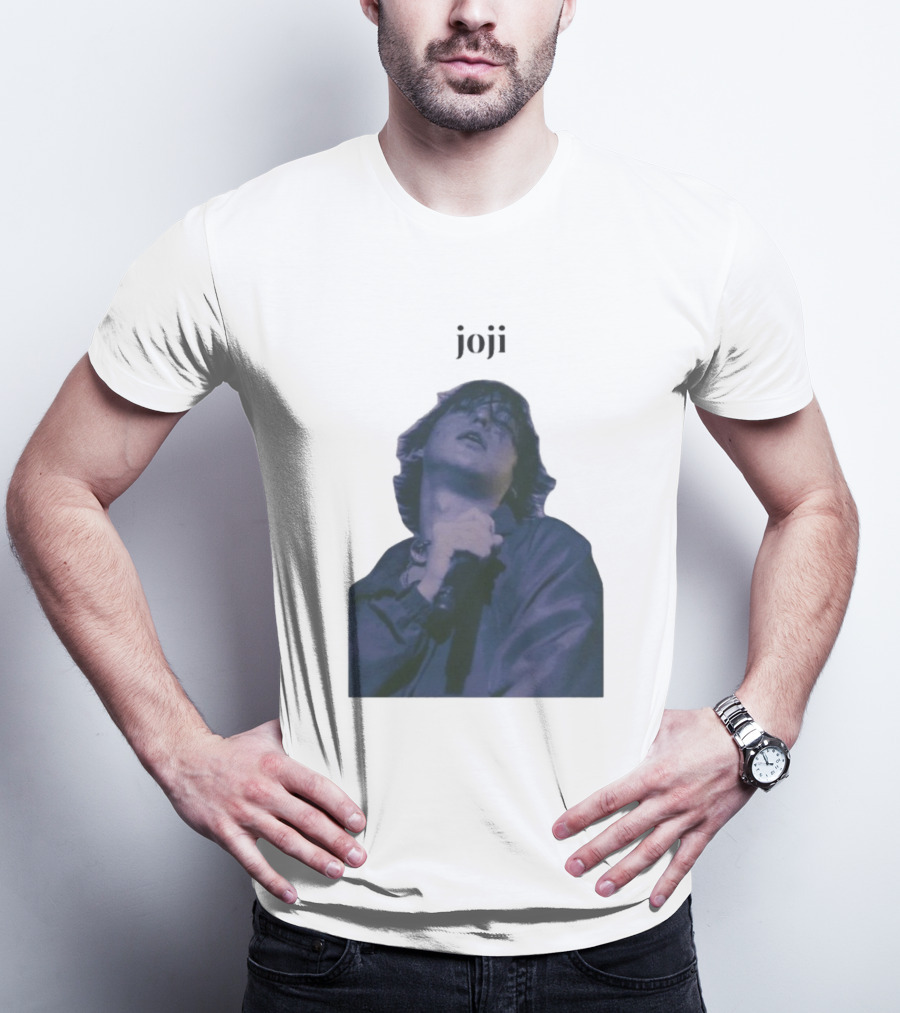 Joji Singer Mic Moment Blue Jacket Performance T-Shirt