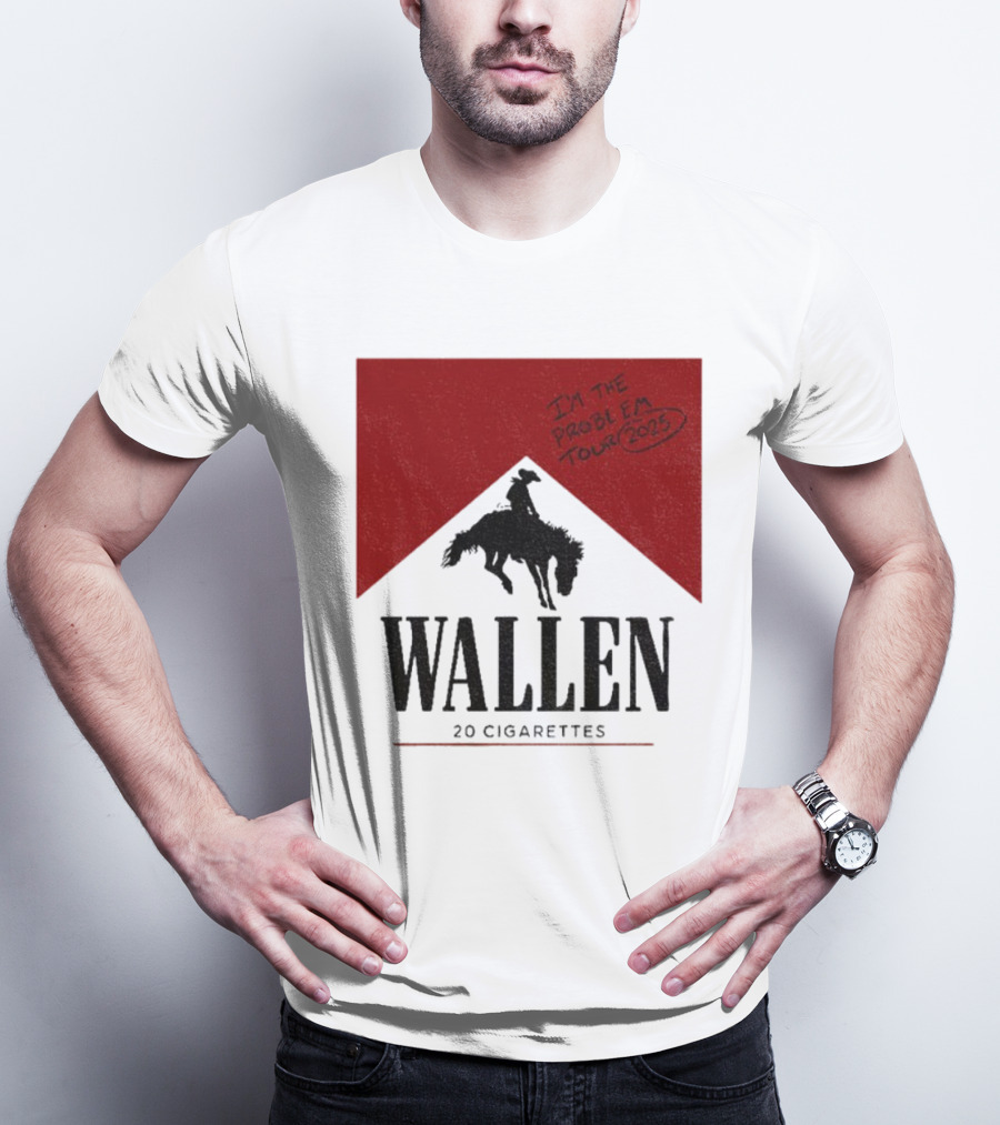 Wallen I'm The Problem Tour 2025 20 Cigarettes T-Shirt