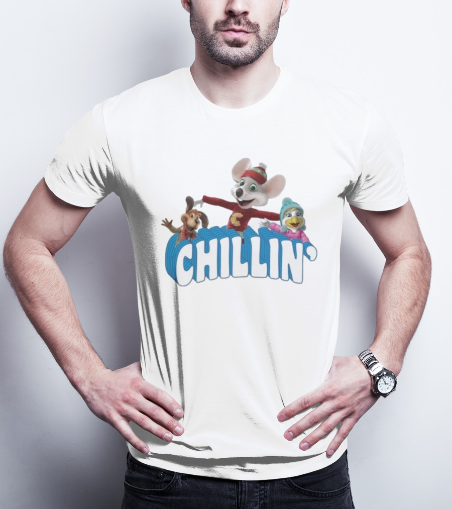 Chuck E Cheese Chillin’ Winter Fun Characters T-Shirt