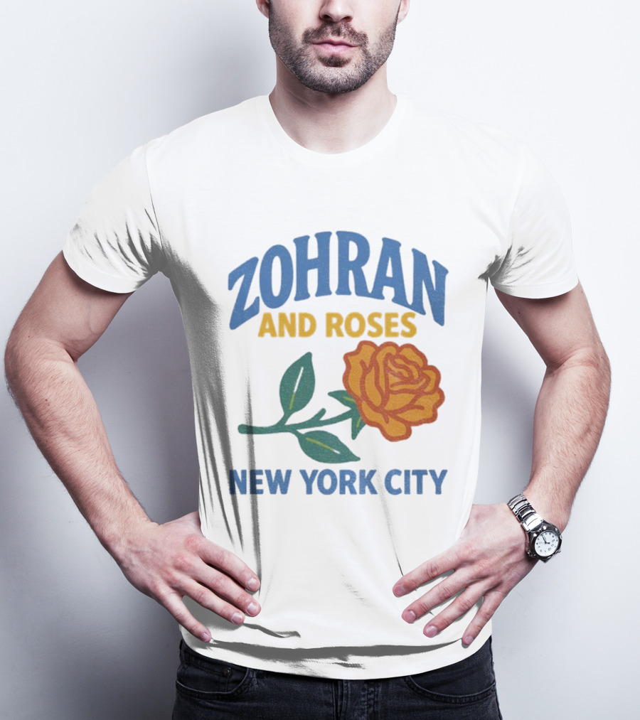 Zohran And Roses New York City Roti And Roses Mayor Mamdani T-Shirt