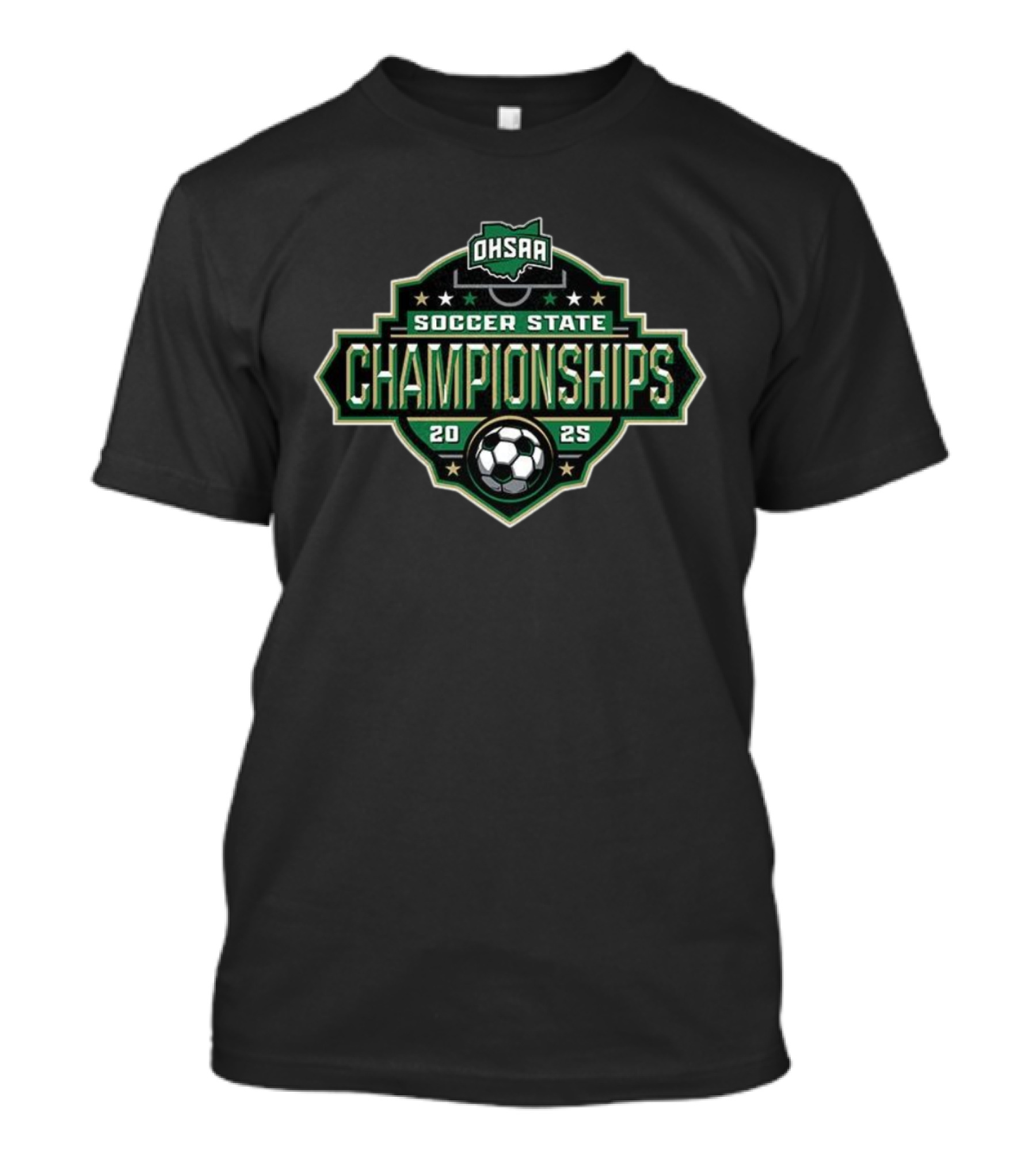 2025 OHSAA Soccer State Championships Ohio Soccer Ball Icon T-Shirt