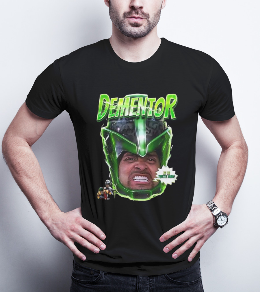 Dementor Jingle All The Way Ta Ta Turtle Man Face T-Shirt
