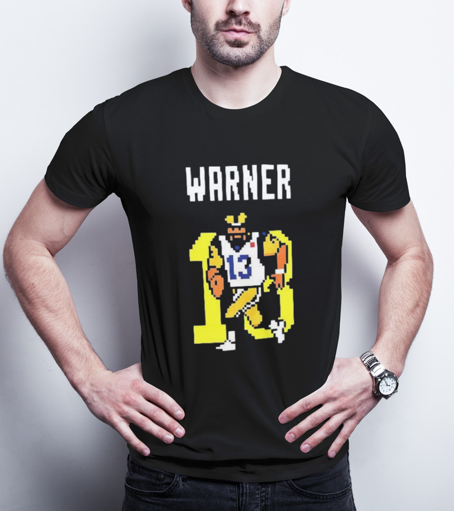 Kurt Warner Los Angeles Rams Retro 8-Bit 13 NFL T-Shirt