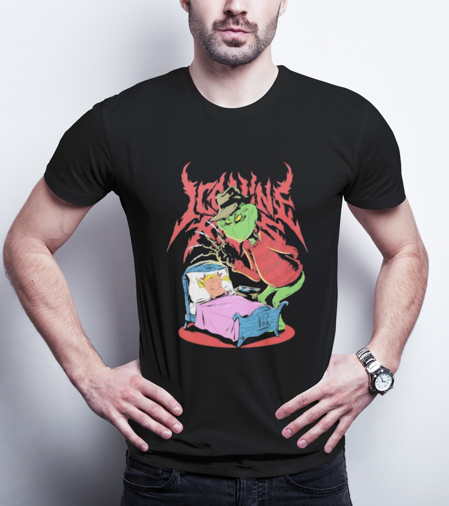Ice Nine Kills Horror Christmas Crossover With The Grinch And Freddy Krueger T-Shirt
