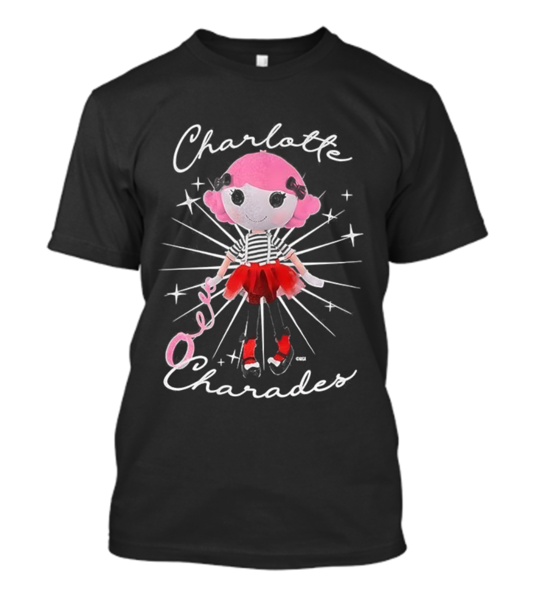 Lalaloopsy Charlotte Charades Pink Hair Red Skirt Character T-Shirt