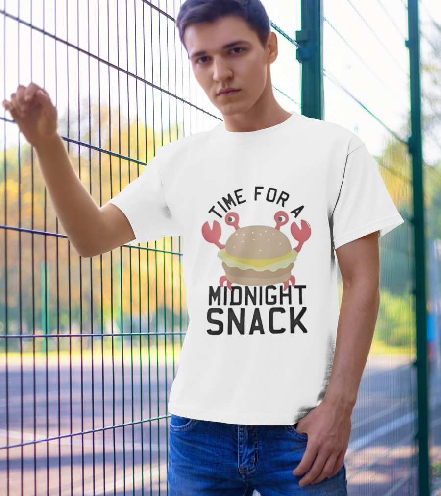 Time For A Midnight Snack Crab Burger T-Shirt