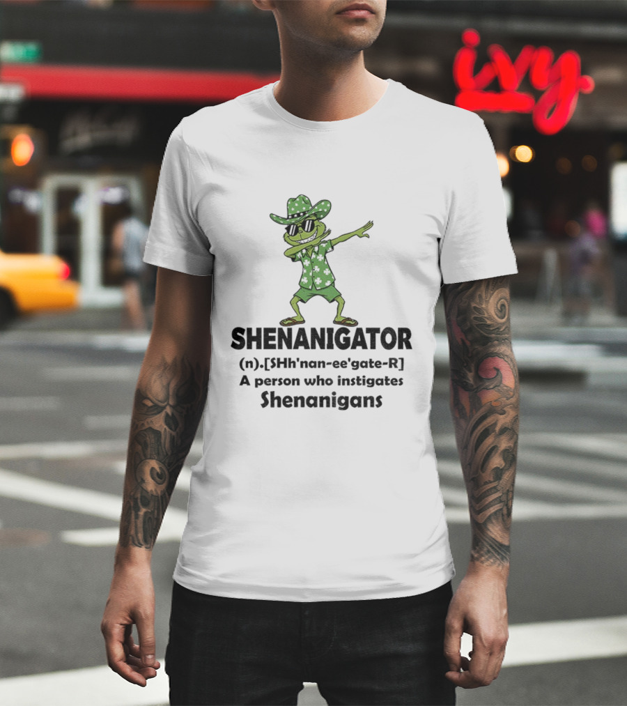 Grinch Shenanigator Definition Person Instigates Christmas Shenanigans T-Shirt