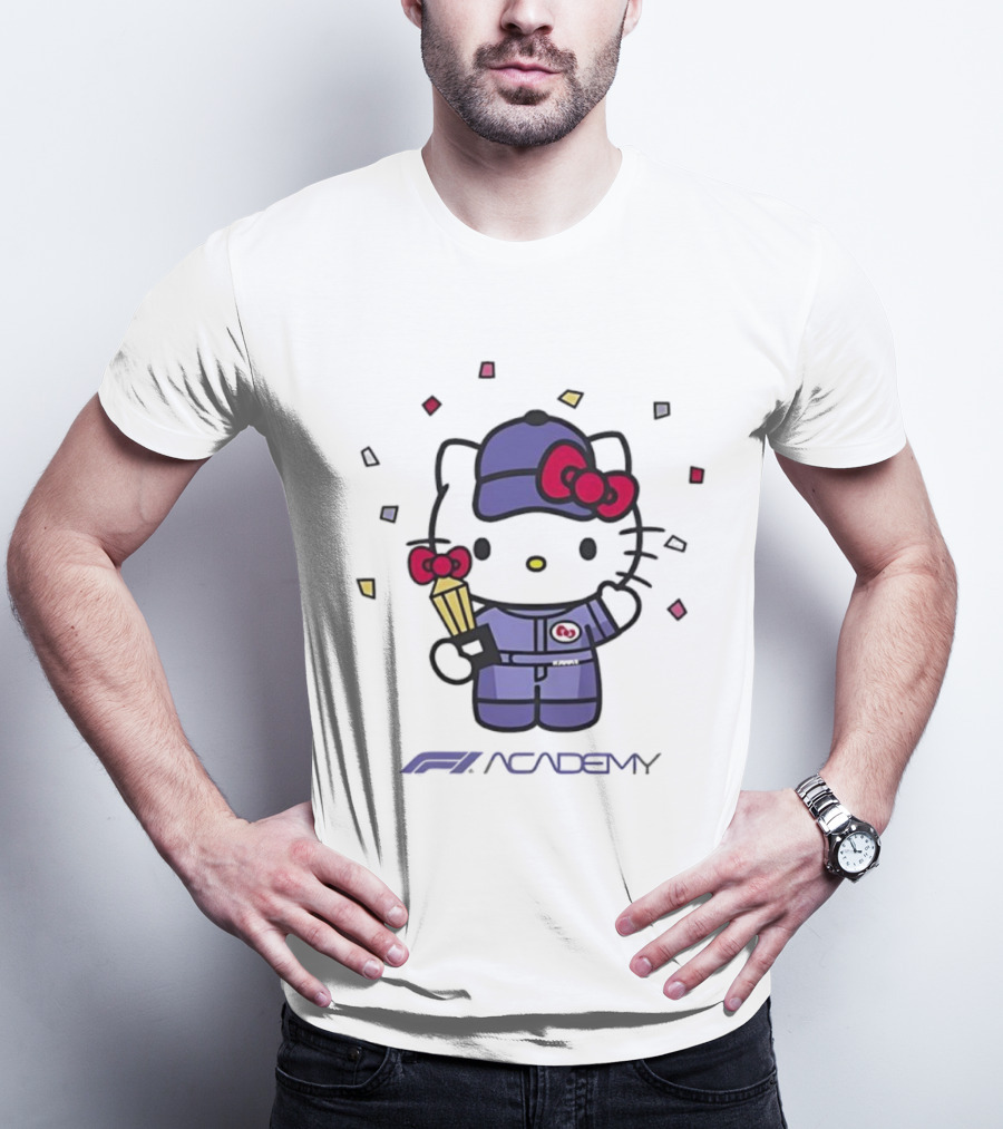Hello Kitty F1 Academy 2025 Racing Collaboration T-Shirt
