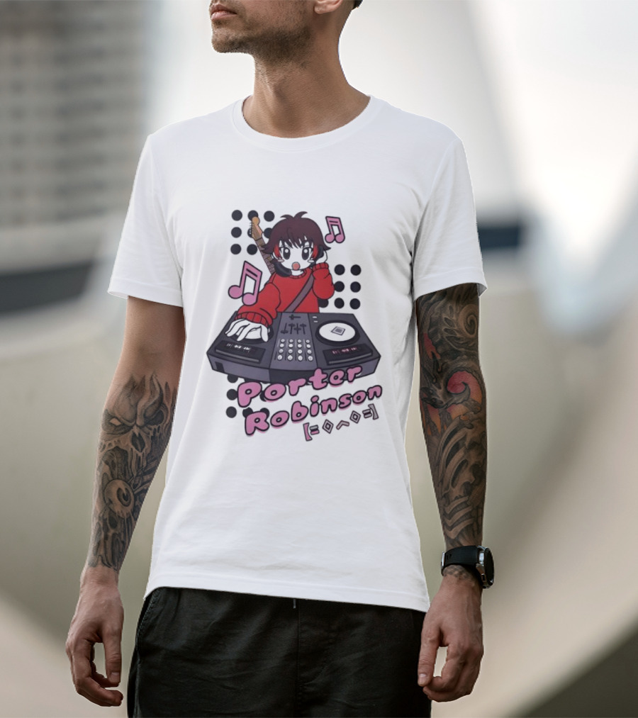 Porter Robinson DJ Anime Music Mixer T-Shirt