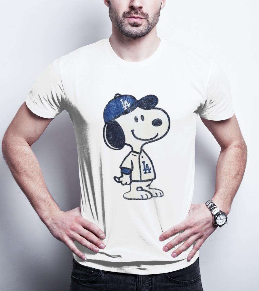Snoopy Los Angeles Dodgers MLB Baseball Player World Series 2025 T-Shirt