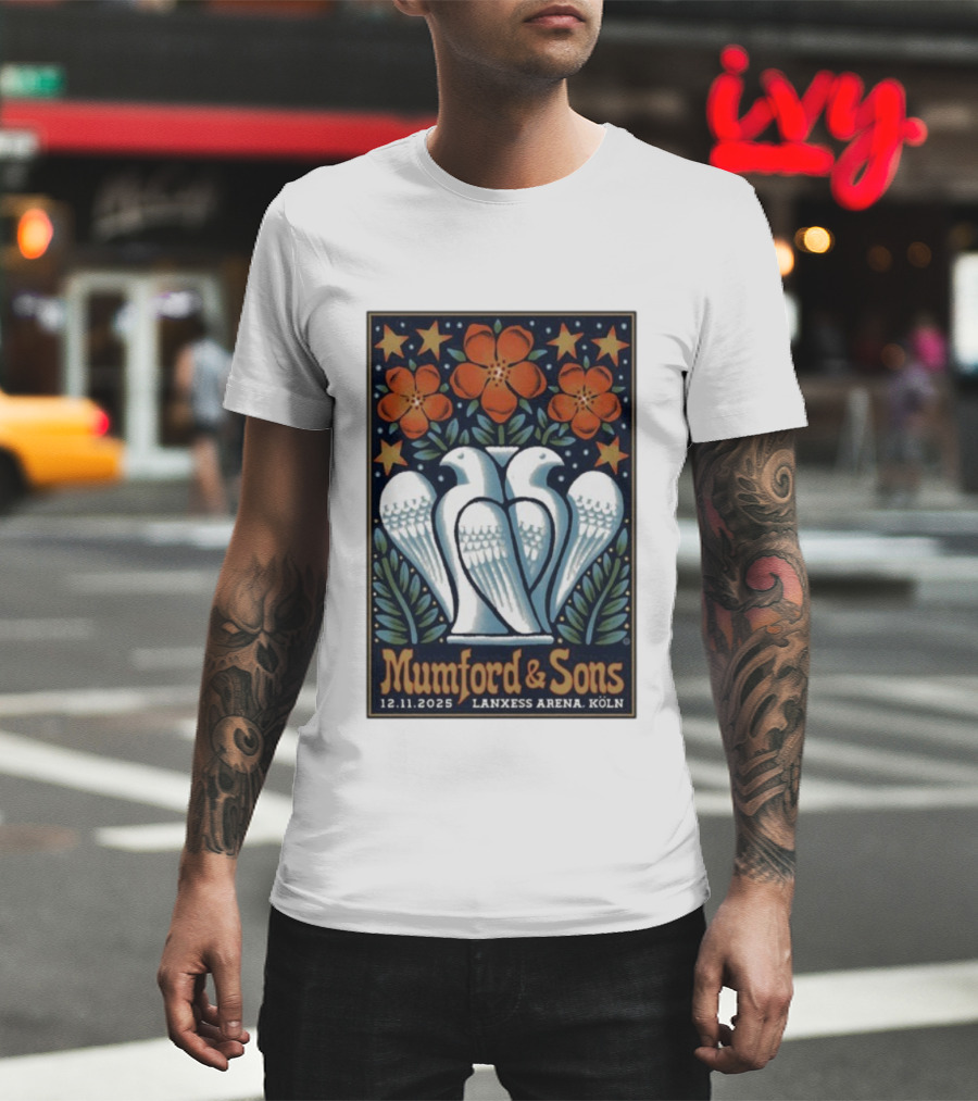 Mumford And Sons Cologne Lanxess Arena November 12 2025 Event Art T-Shirt
