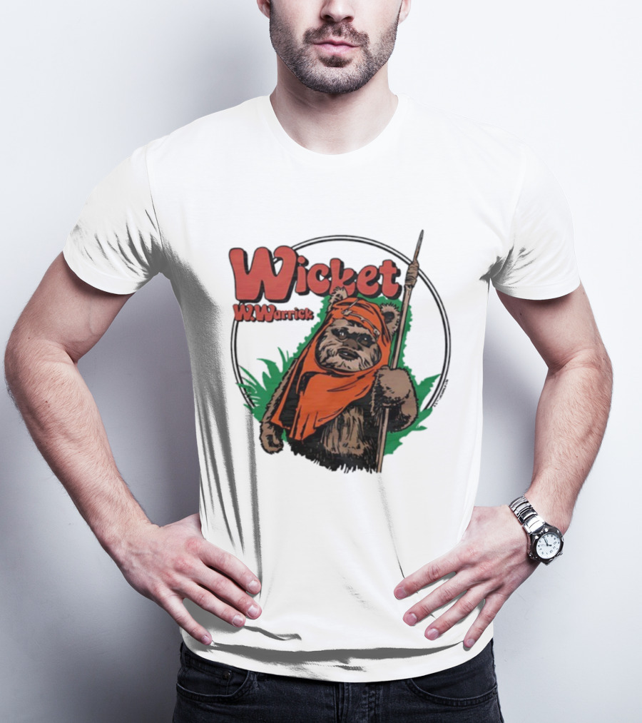 Star Wars Wicket W Warrick Ewok Endor Adventure T-Shirt