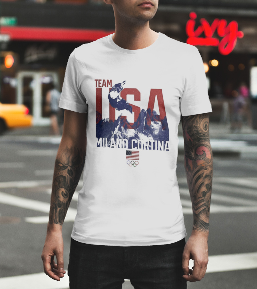 Team USA Olympic 2026 Milano Cortina American Flag T-Shirt