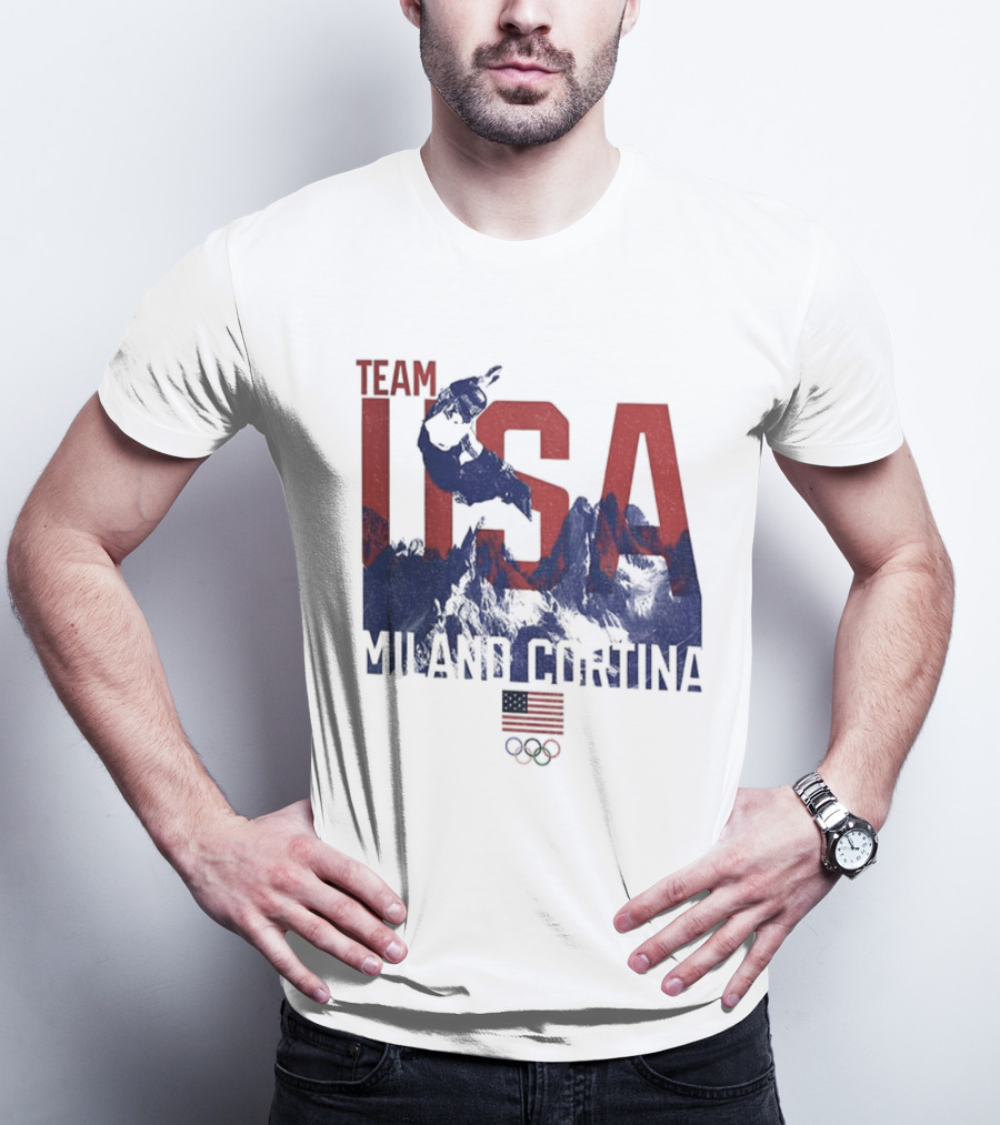 Team USA Olympic 2026 Milano Cortina American Flag T-Shirt