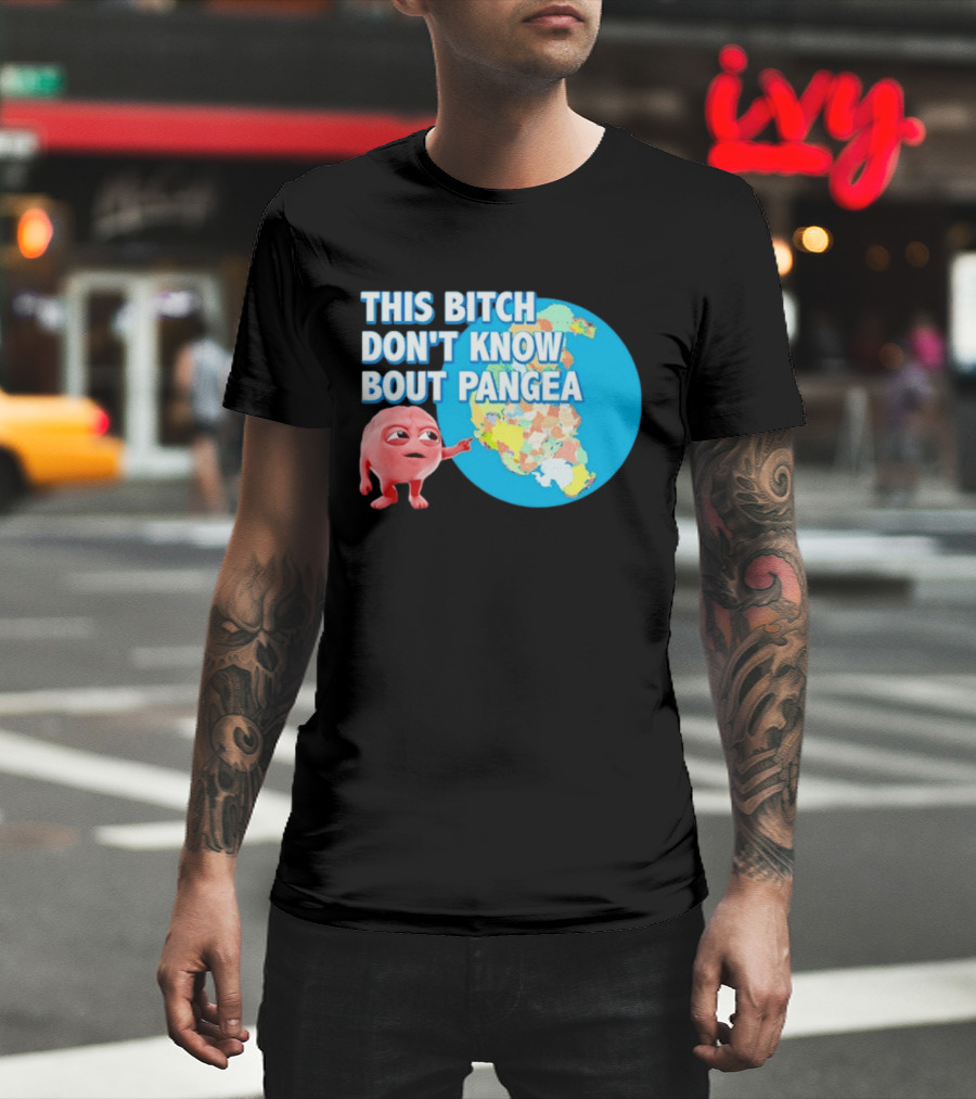 This Bitch Don't Know Bout Pangea Brain Meme Map T-Shirt