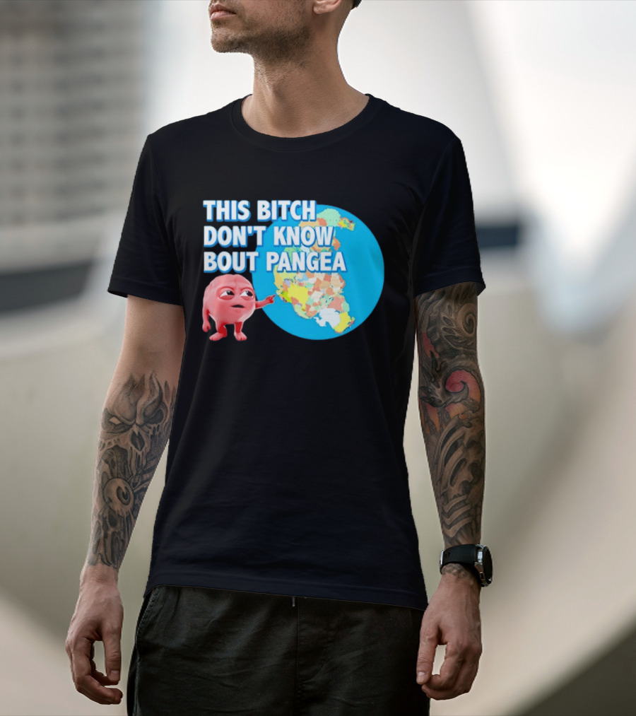 This Bitch Don't Know Bout Pangea Brain Meme Map T-Shirt