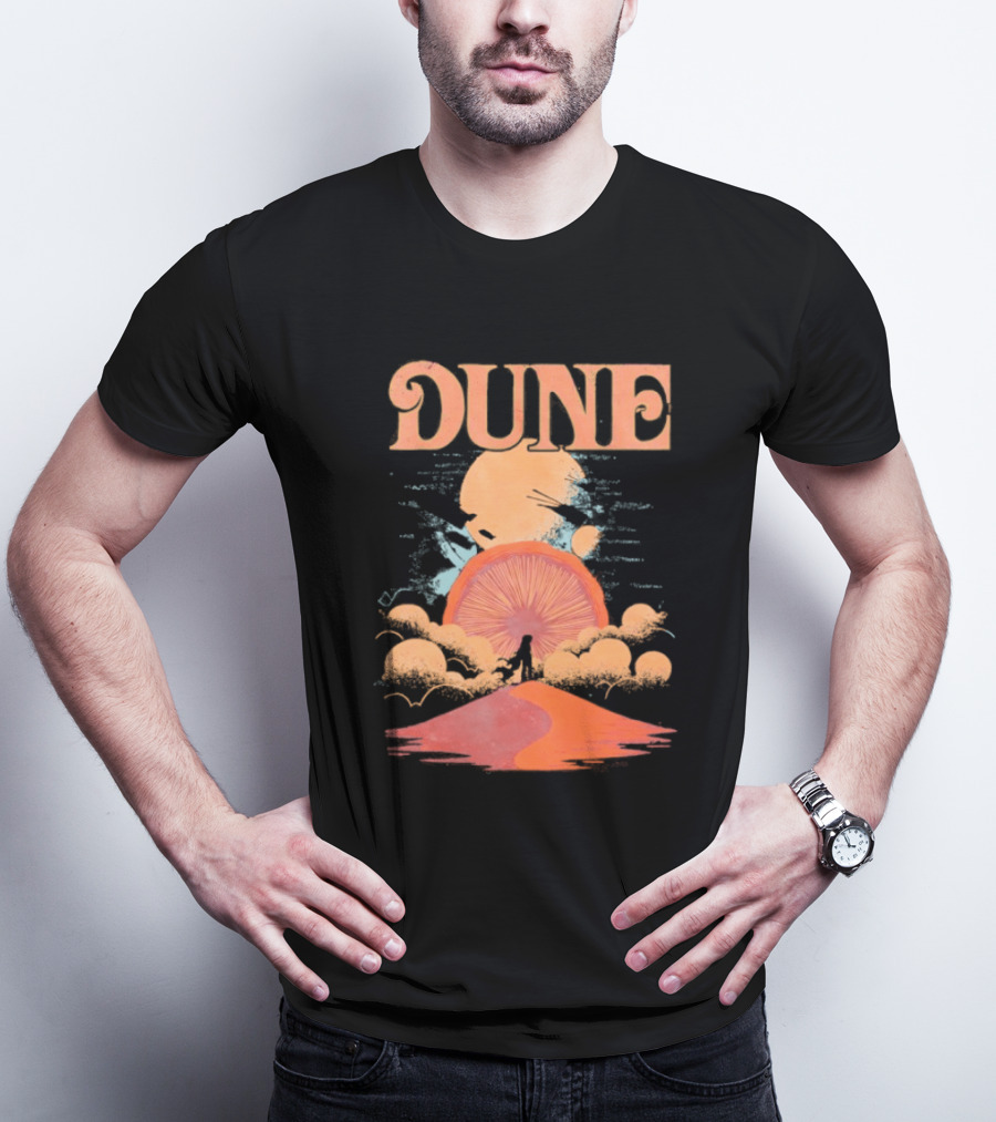 Dune House Atreides Sunset Desert Scene T-Shirt
