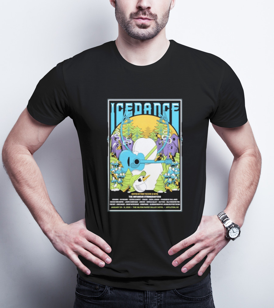Ice Dance Music Fest Jan 29 31 2026 The Hilton Paper Valley Hotel Appleton Wi T-Shirt