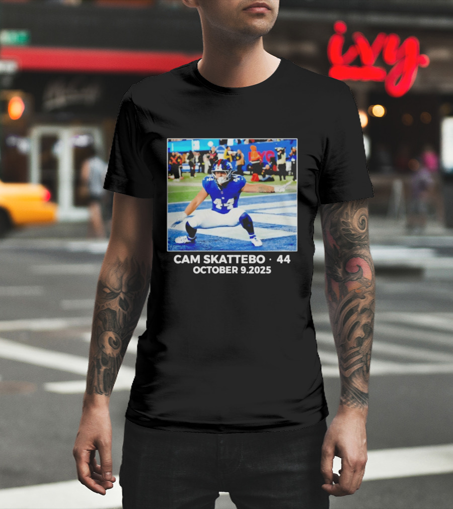 Cam Skattebo 44 October 9 2025 Football Action T-Shirt