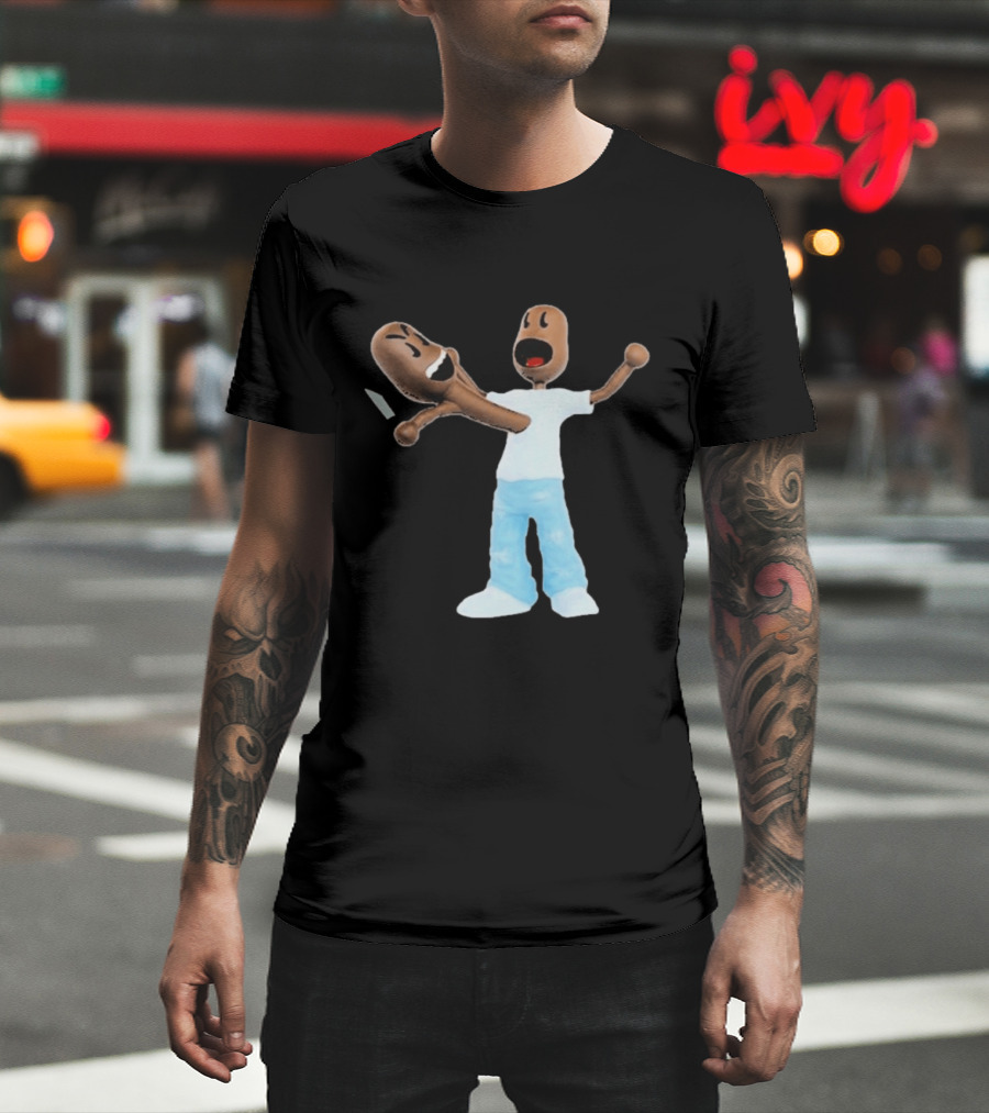 Kid Cudi Scotty Ramon Versus Cartoon Characters Clash T-Shirt
