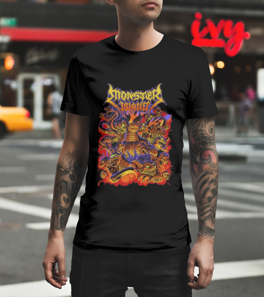 Monster Island Metalcropolis Godzilla Kaiju Battle T-Shirt