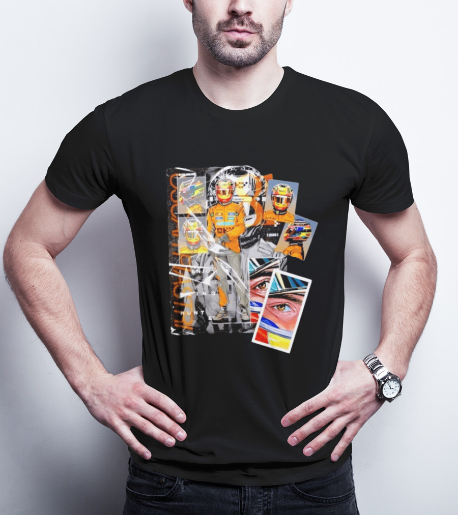 Oscar Piastri McLaren F1 2026 Racing I Enjoy Being Hunted Helmet Suit T-Shirt