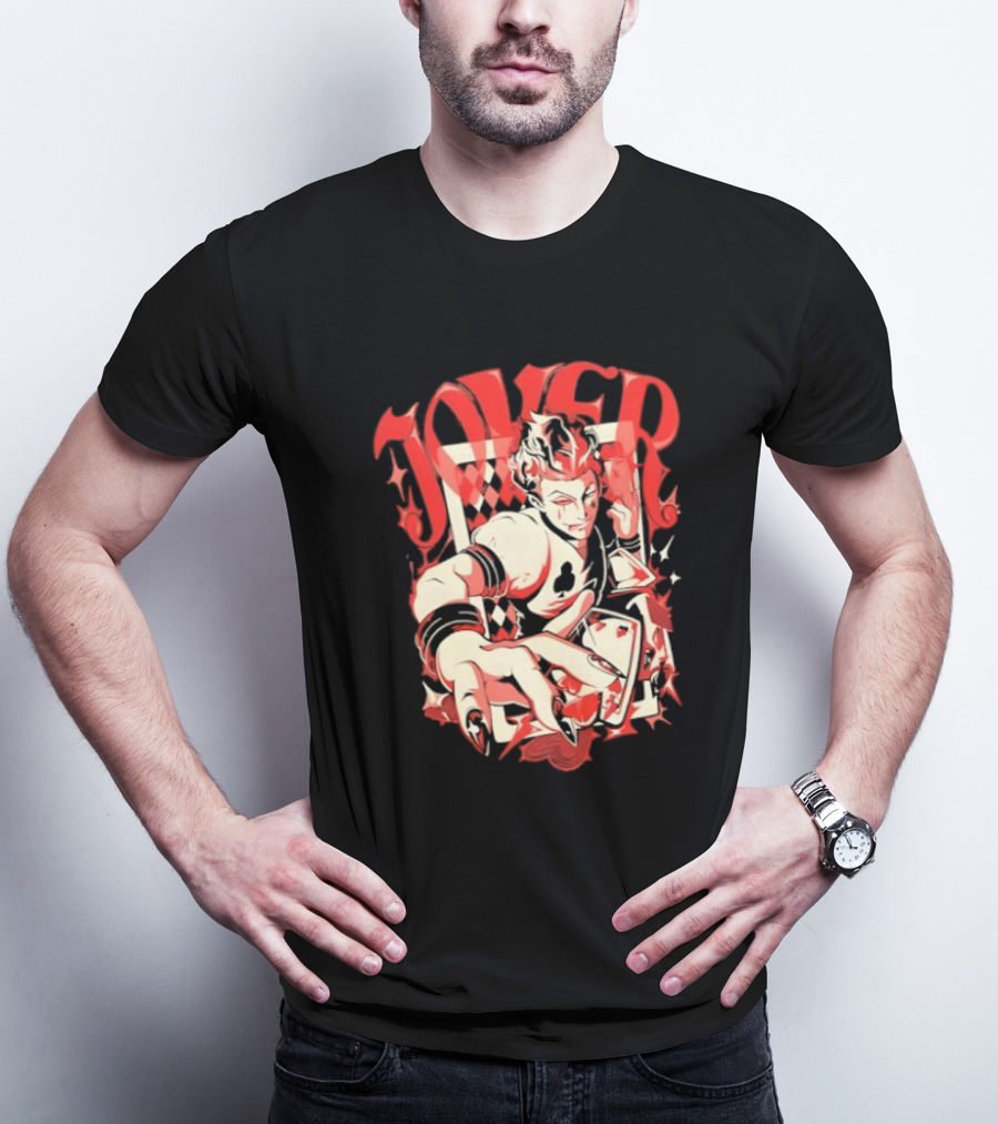 Joker Playing Cards Phantom 4 Hearts T-Shirt