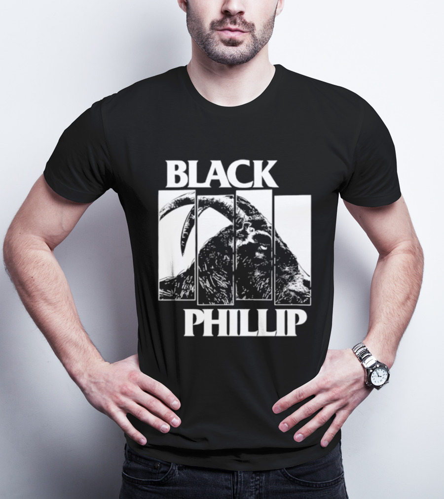 Black Phillip The Witch Goat Black Flag T-Shirt