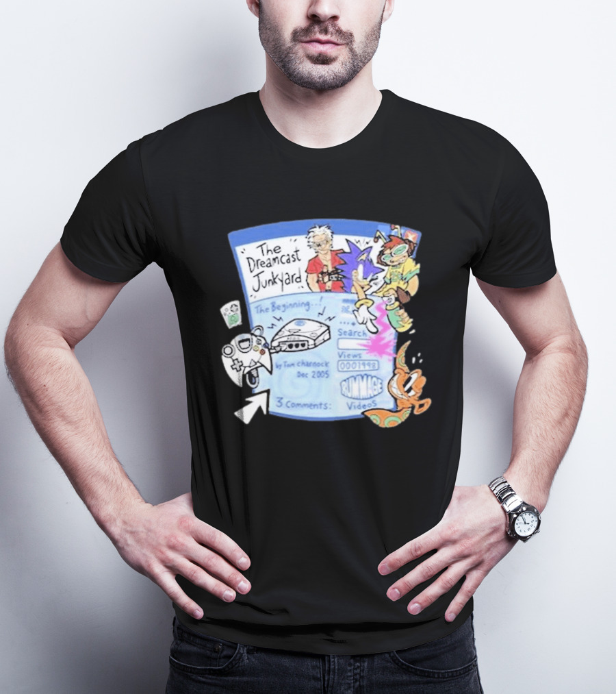 The Dreamcast Junkyard Animated AF Dec 2005 Tom Charnock Rummage Videos T-Shirt