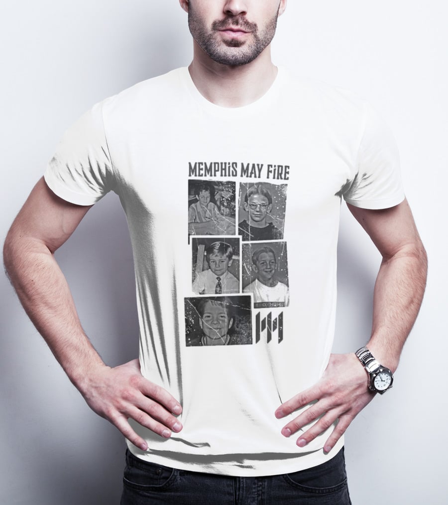 Memphis May Fire Vintage School Photos Collection T-Shirt