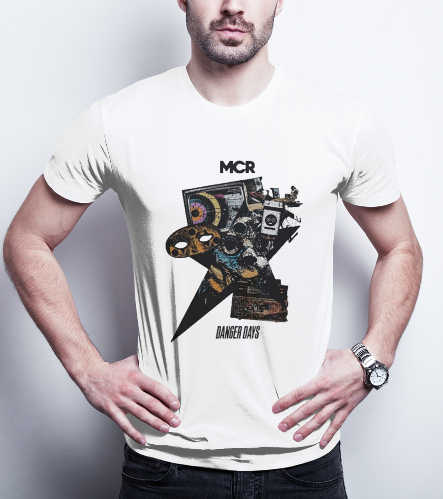 MCR Danger Days Collage Target Robot Gaming Controller T-Shirt